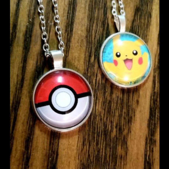 Accessories | New 2pc Pokemon Necklace Set Pikachu And Pokeball | Poshmark